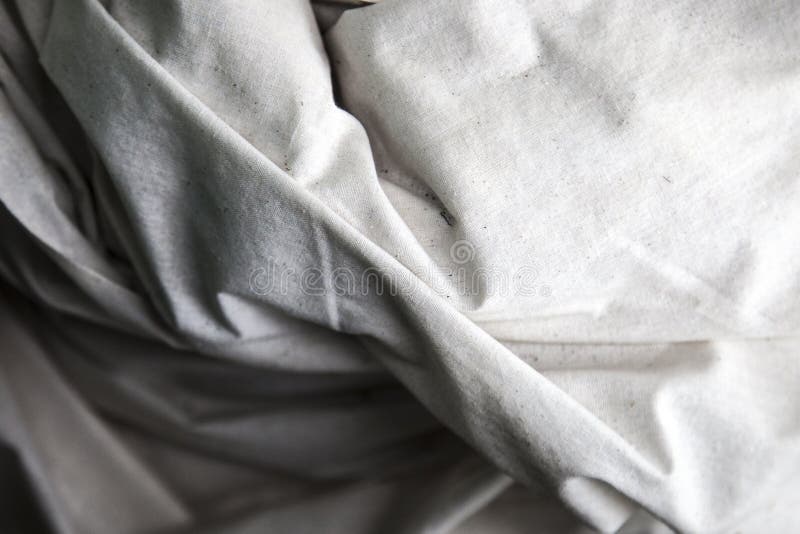 Rippled White Cloth Texture with Soft Light Across Surface Stock Photo ...