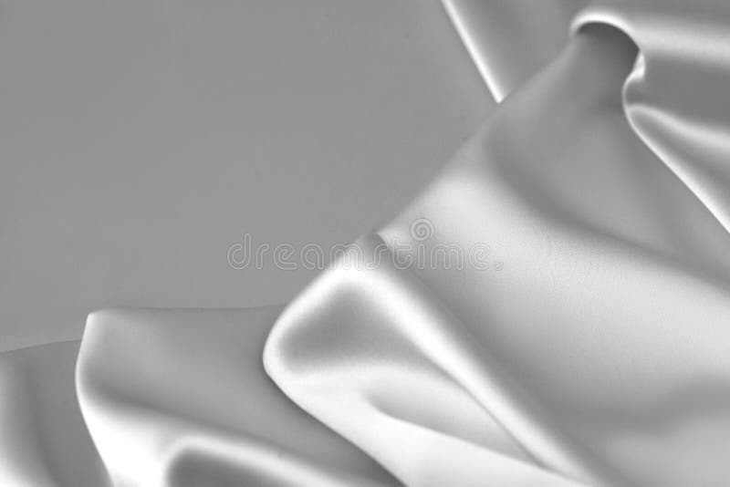 Rippled White Silk Fabric Satin Cloth Waves Background Stock Photo ...