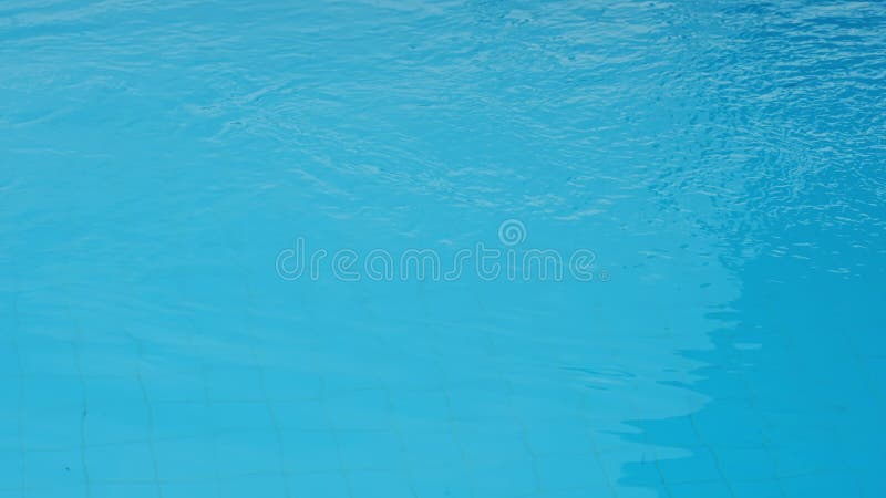 Ripples on the Blue Water in the Pool. Water Purification in Swimming ...