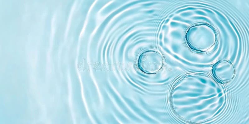 Ripples in Clear Blue Water with Abstract Circular Patterns, Suitable ...