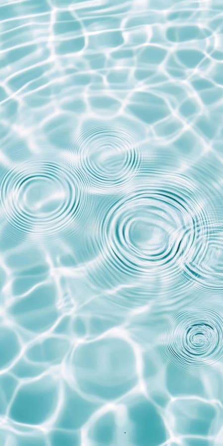 Ripples in Clear Blue Water with Abstract Circular Patterns, Suitable ...