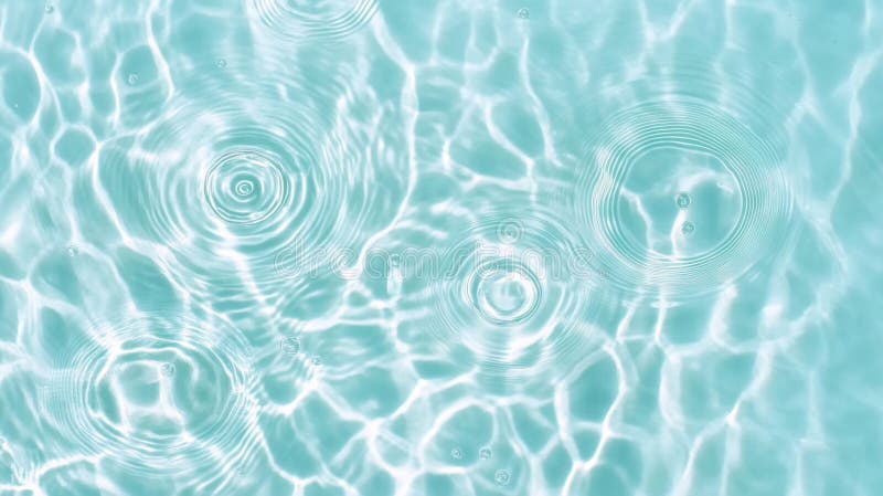 Ripples in Clear Blue Water with Abstract Circular Patterns, Suitable ...