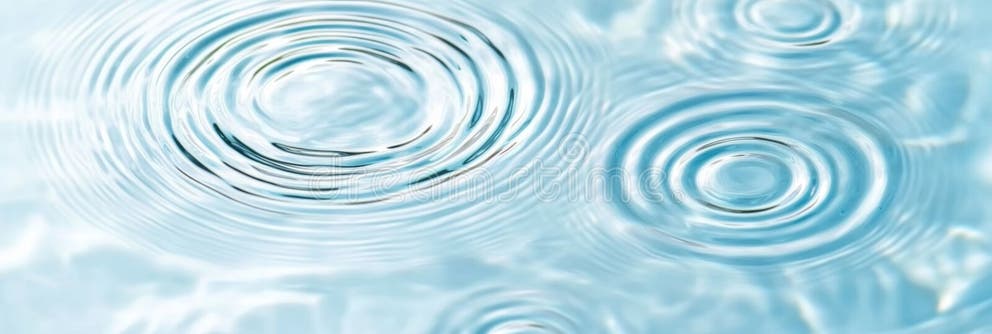 Ripples in Clear Blue Water with Abstract Circular Patterns, Suitable ...