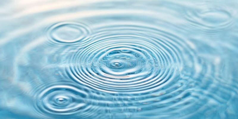 Ripples in Clear Blue Water with Abstract Circular Patterns, Suitable ...