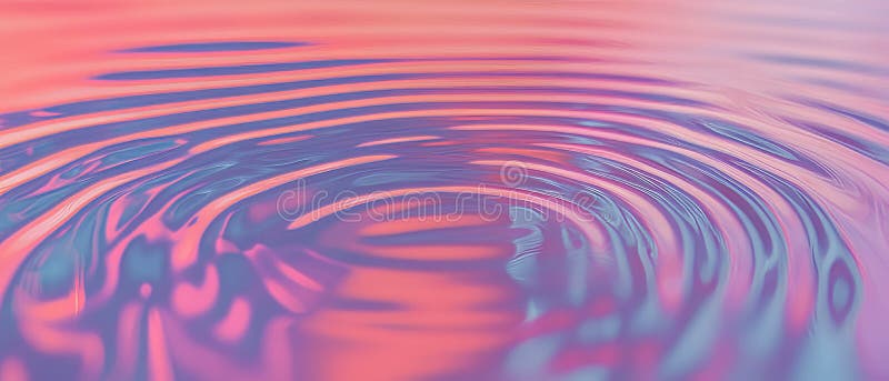 Ripples Create Vibrant Patterns on Water Surface Reflecting Abstract ...