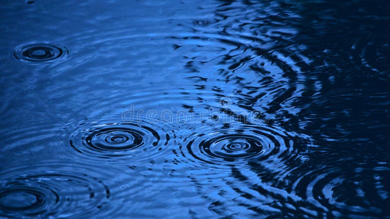 Ripples on dark blue water stock image. Image of clean - 221096761