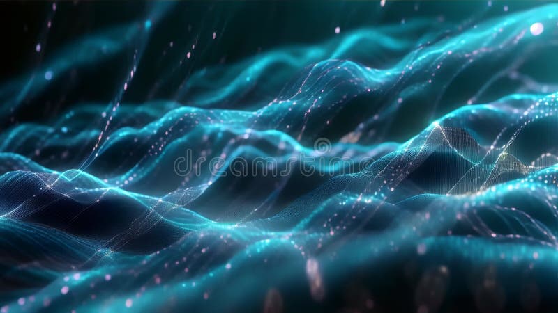 Quantum Ripples stock footage. Video of visualization - 303342746