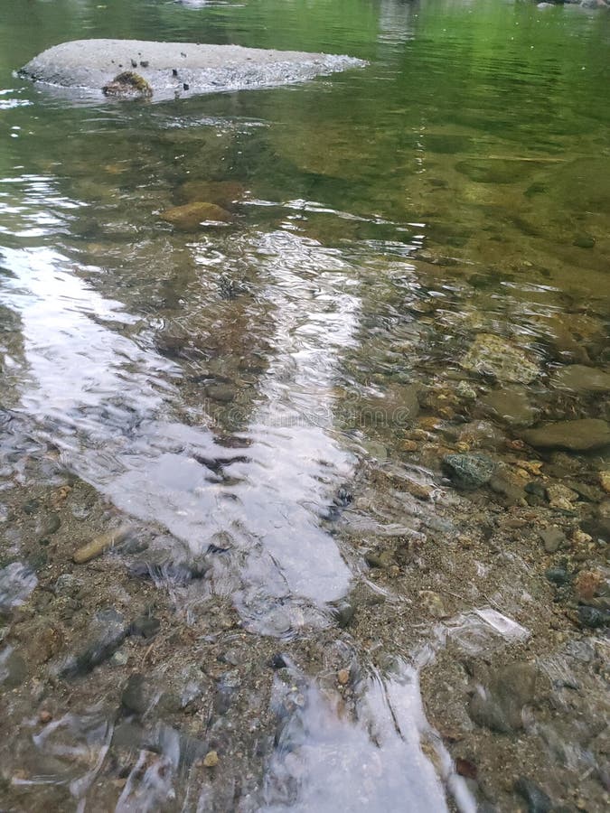 Ripples and Light on the River Water Stock Photo - Image of rock ...
