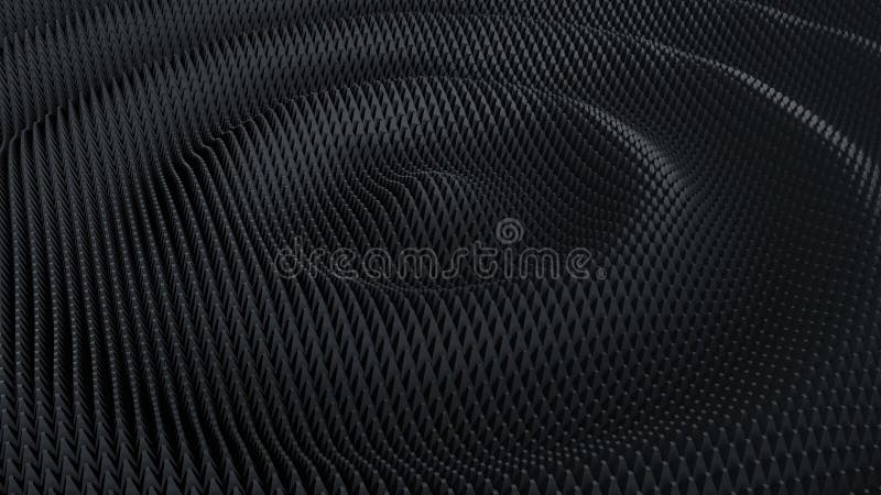 Ripples Made of Shiny Black Pyramids. Stock Video - Video of cone ...