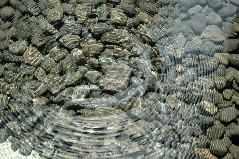 Ripples on Rock Bed Clean Water Stock Image - Image of luminance ...