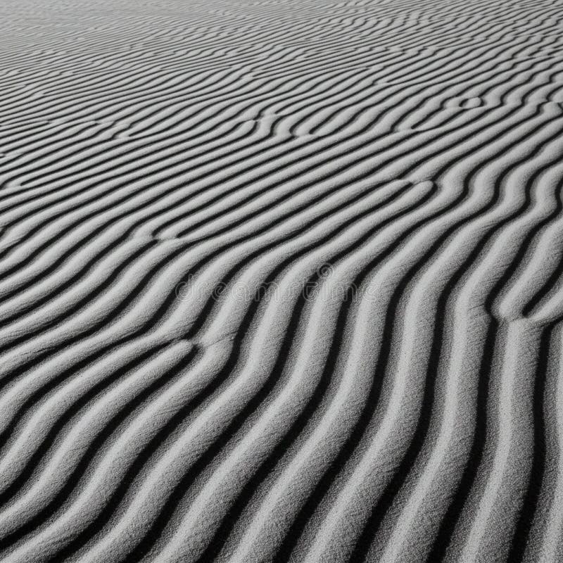 Ripples in the Sand Create a Mesmerizing Pattern of Parallel, Wavy ...