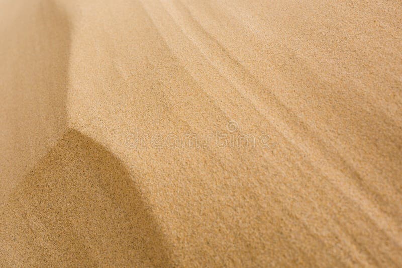 Ripples in a Sand Dune Creating a Wavy Repeating Pattern Stock Photo ...