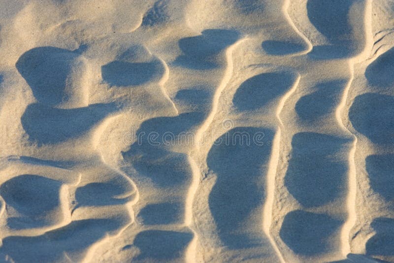 Ripples in the Sand Left by Waves on a Beach in England Stock Image ...