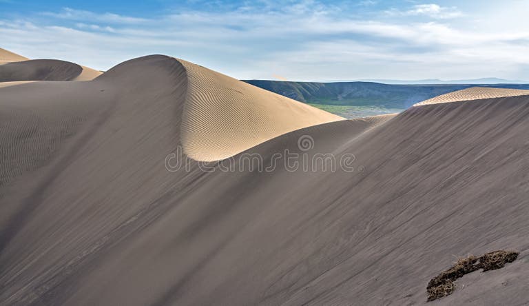 Ripples in the Sand in the Shape of a Sign Wave Stock Photo - Image of ...