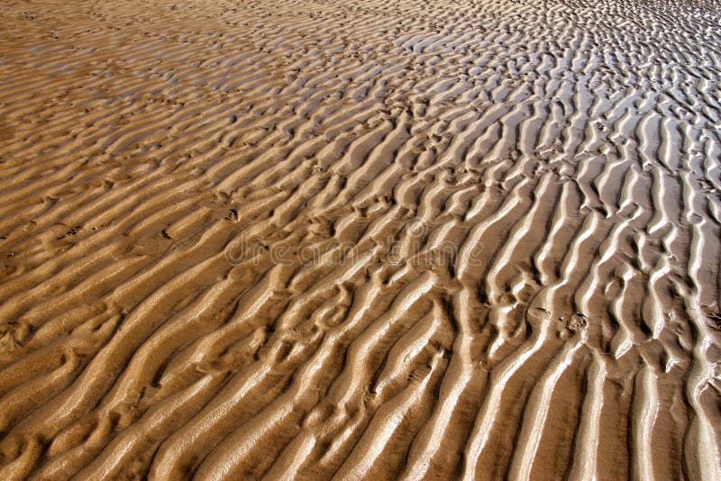 Ripples on the sand stock image. Image of outdoor, structure - 46336003