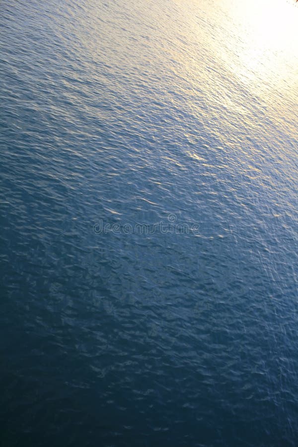 Ripples on the Sea Surface with Reflection of Sunlight Stock Image ...