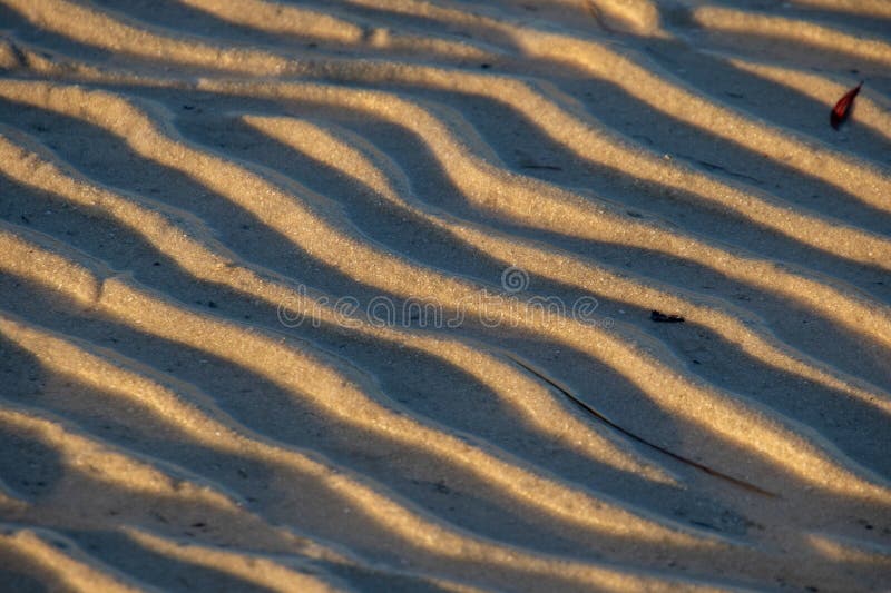 Ripples in the Seashore Sand Stock Image - Image of background ...