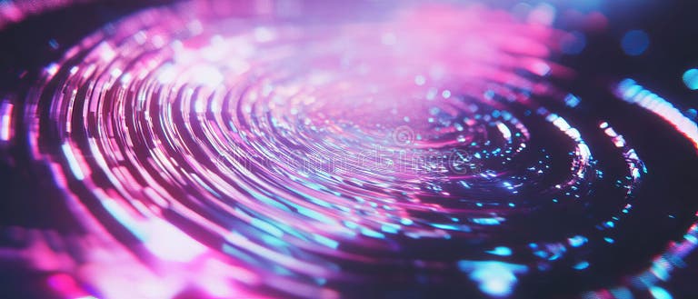 Ripples of Sound Technology with Vibrant Audio Waves in Abstract Forms ...