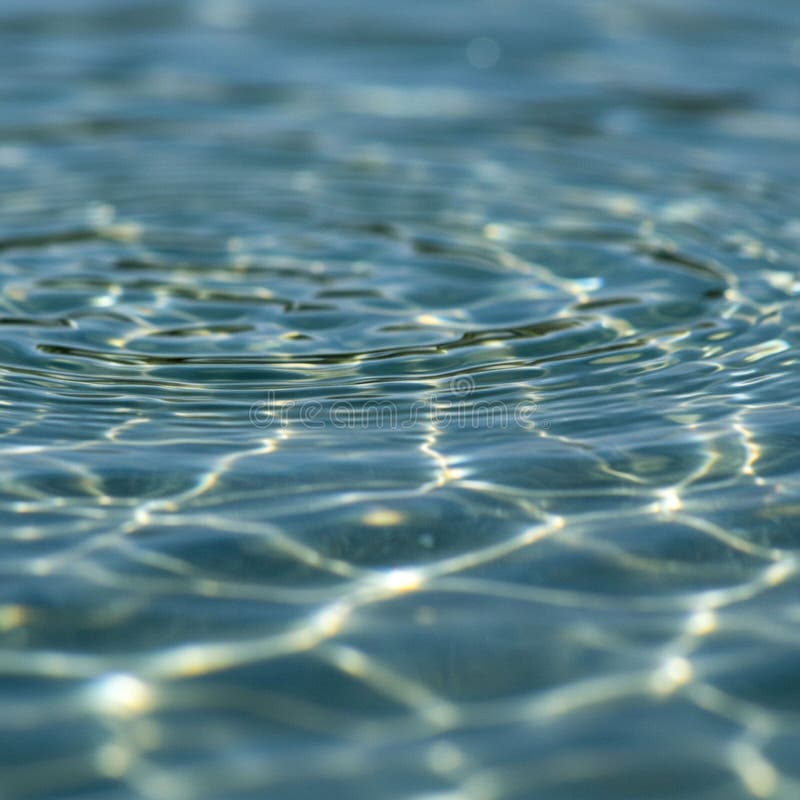 Ripples Spread Across the Surface of Clear Water, Creating Undulating ...