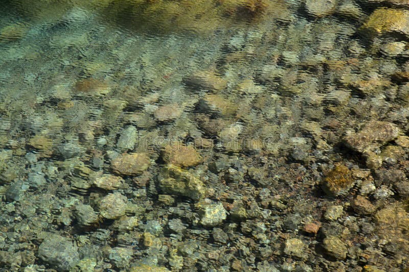 Ripples and Sunlight Reflexes in a Large Rock Pool Stock Image - Image ...