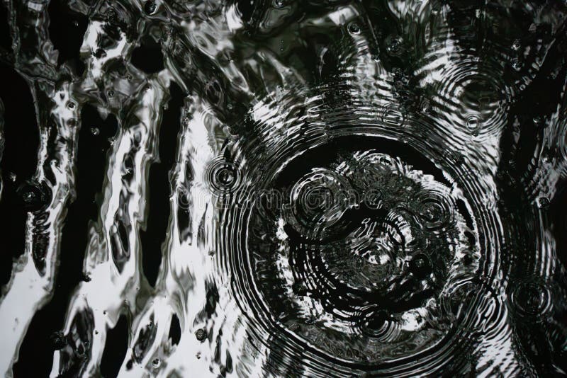 Ripples on the Surface of the Shiny Water Stock Image - Image of winter ...