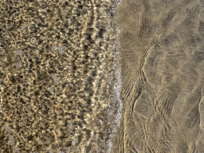 Ripples on the Surface of the Water on the Beach Stock Photo - Image of ...