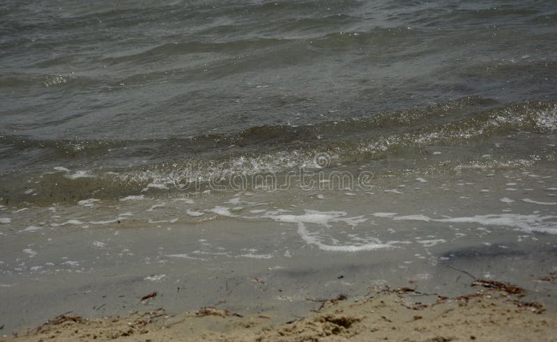 Ripple effect in waves stock image. Image of dark, horizon - 195790151