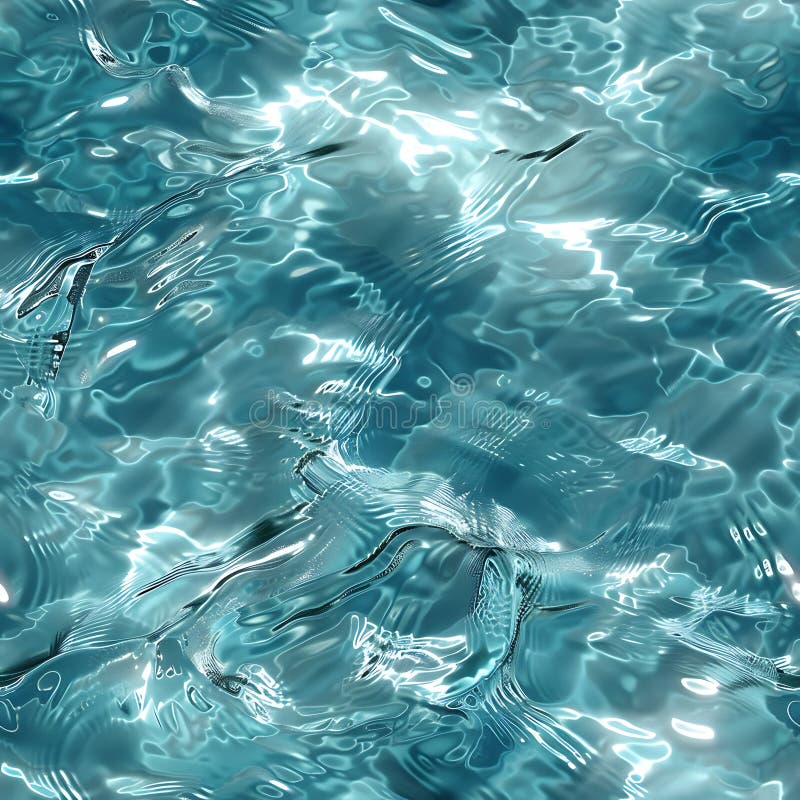 Ripples on Water Seamless Pattern Stock Illustration - Illustration of ...