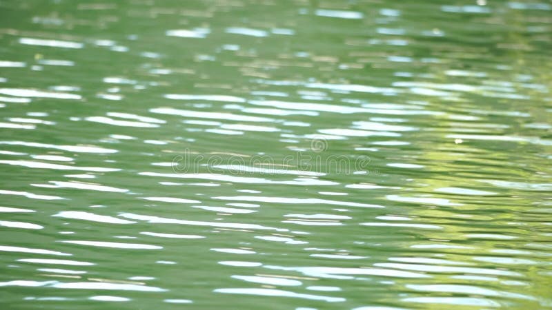 Ripples on Water Surface with the Reflection of Sky and Clouds. Clouds ...