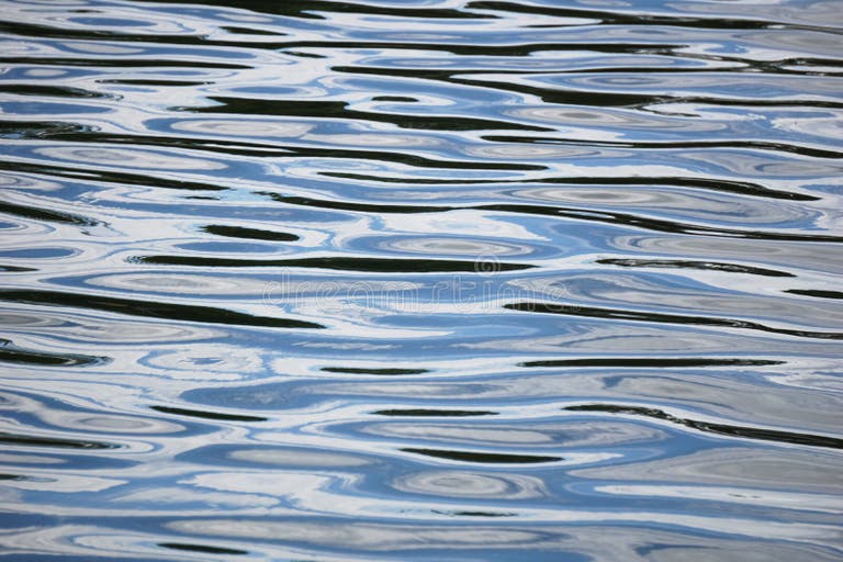 Ripples on Water Surface - Sky Reflection Stock Photo - Image of blue ...