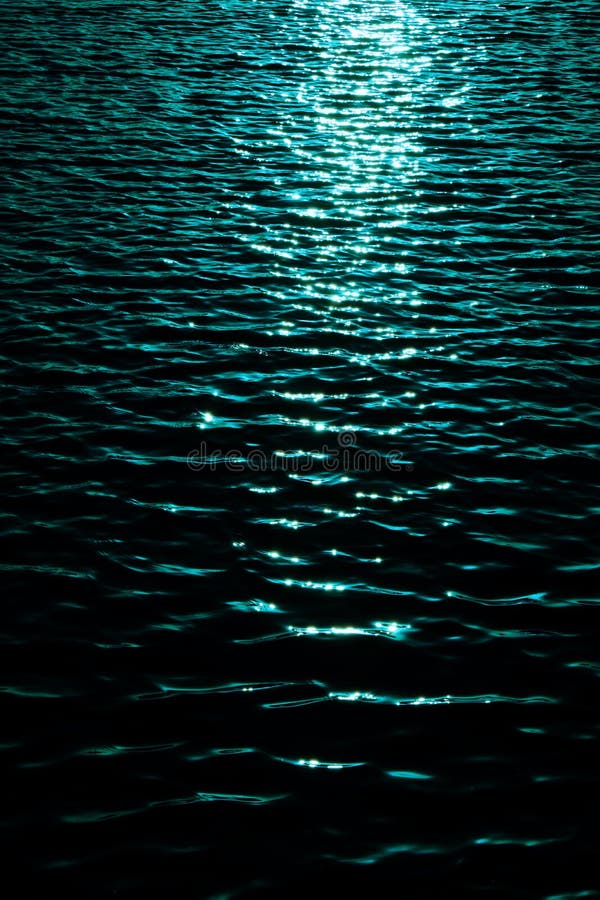 Ripples on Dark Blue Water Vertical Image. Stock Photo - Image of ...