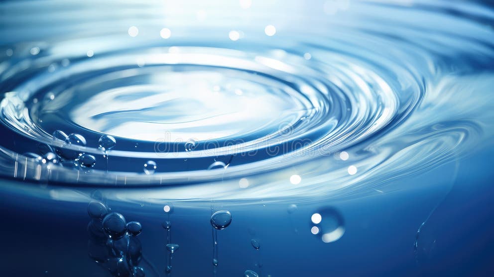 Ripples water wallpaper stock illustration. Illustration of depth ...