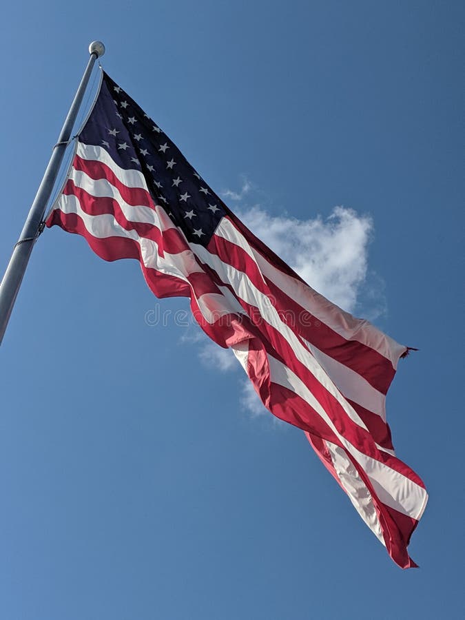 Rippling US flag stock photo. Image of small, blue, states - 3616038