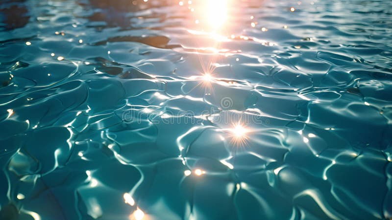 Rippling Pool Water Under Sunlight Stock Video - Video of outdoors ...