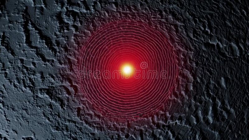 Seismic Activity Expanding in Slow Motion on Damaged Wall Stock Video ...