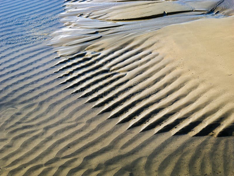 Rippling Sand Patterns Low Tide Stock Photos - Free & Royalty-Free ...