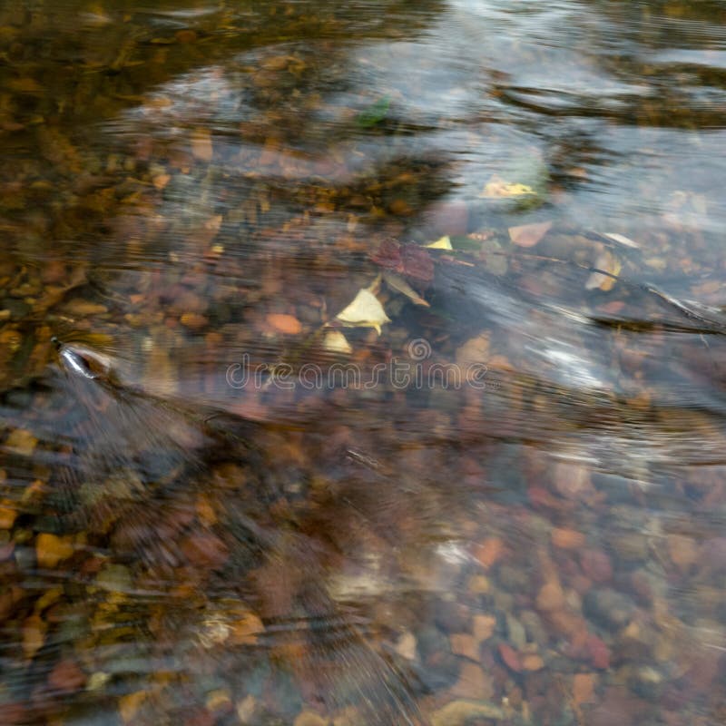 Rippling Texture on Stream Surface, Clear Creek Water and Gravel at ...