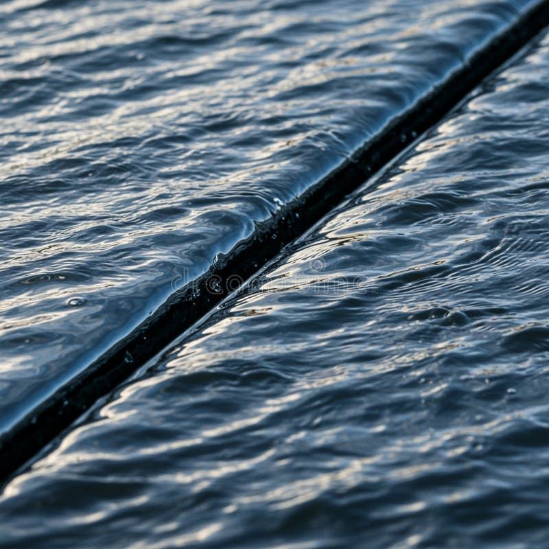 Rippling Water Flows Over Metallic, Patterned Surfaces Divided by a ...