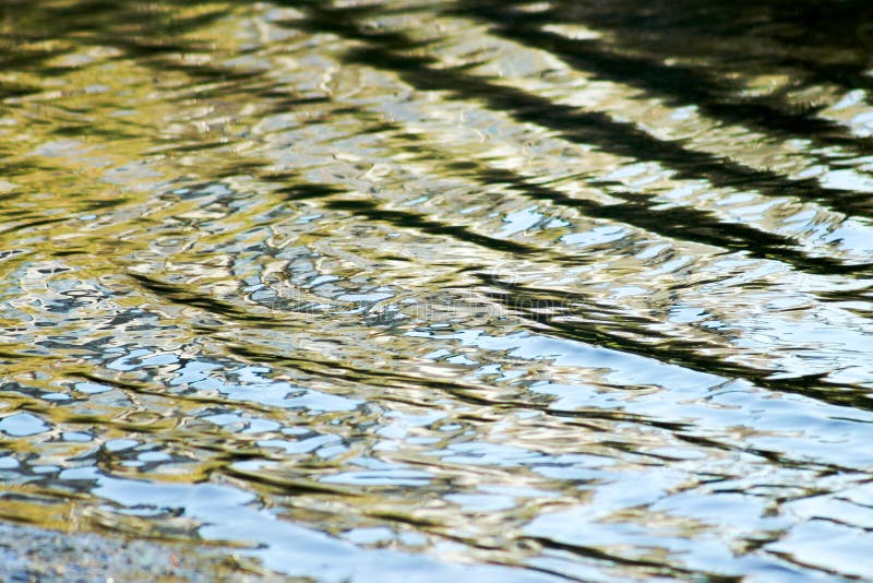 Rippling Water with a Green and Silver Sheen Stock Photo - Image of ...