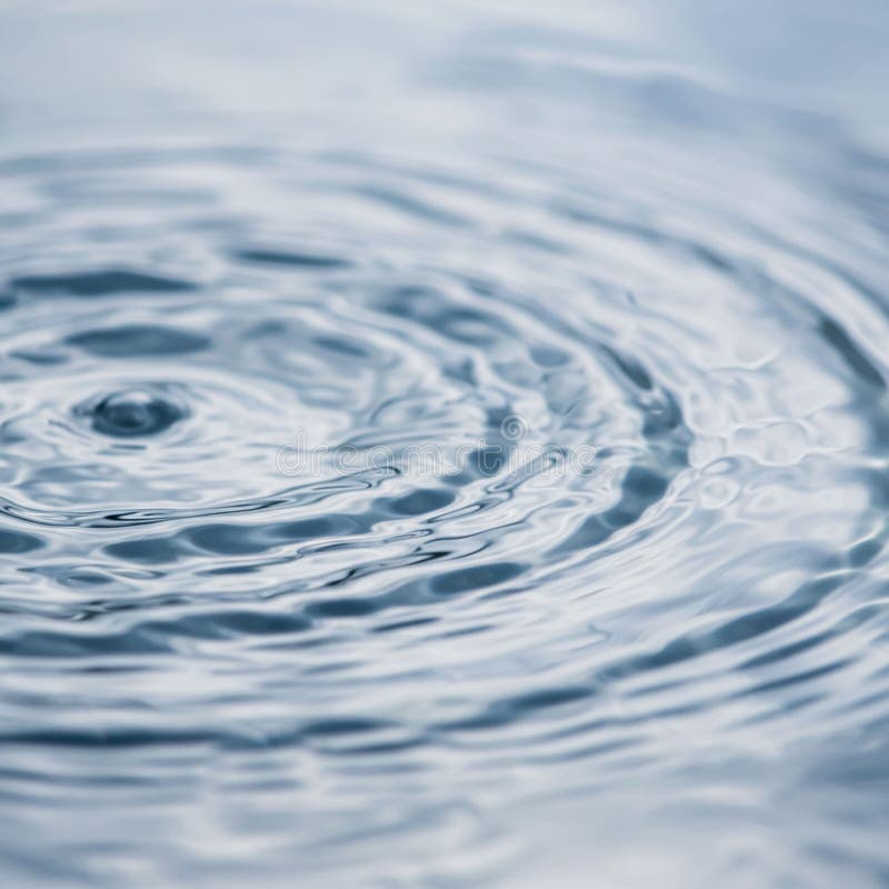 Rippling Water Pattern with Concentric Circles, Resulting from a ...