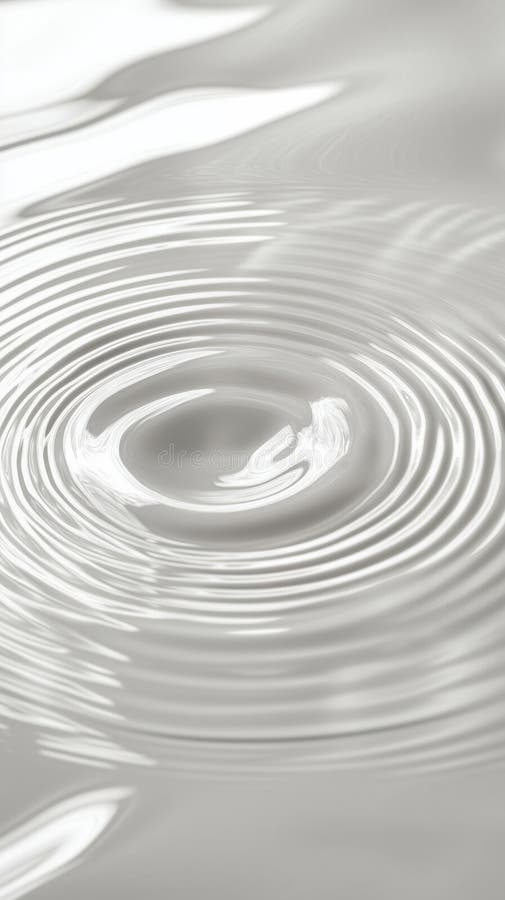 Rippling Water Surface with Circular Patterns and Reflections, Soft ...