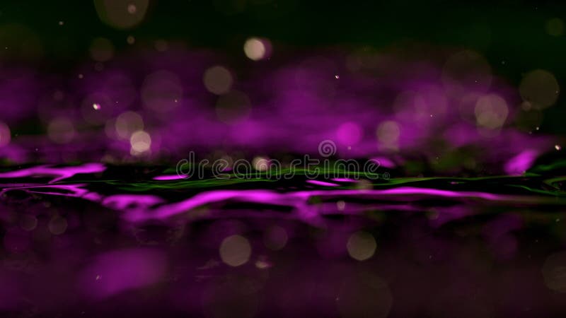 Rippling Water Surface in Neon Blue-pink Colors Stock Illustration ...