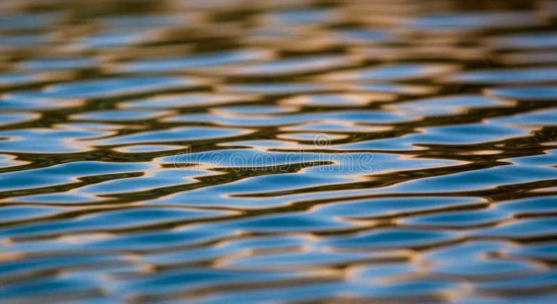 Rippling Water Surface Reflecting Sunlight, Creating a Pattern of ...