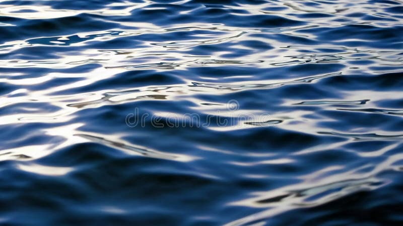 Rippling Water Surface with Reflections, Close-up View. Natural Water ...