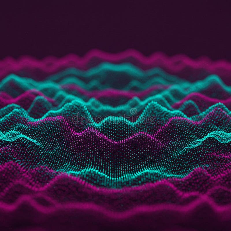 Rippling, Wave-like Patterns in a 3D Digital Design Feature Vibrantly ...