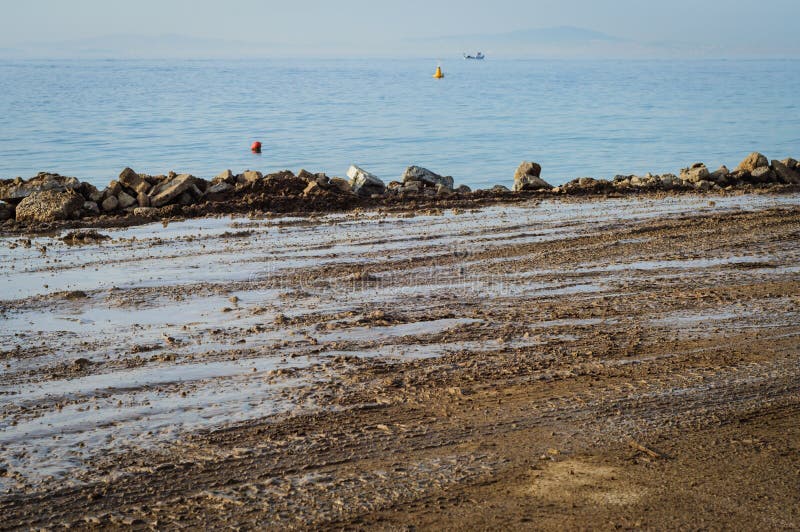 Riprap Works Construction Site Stock Image - Image of area, rocks: 53721959