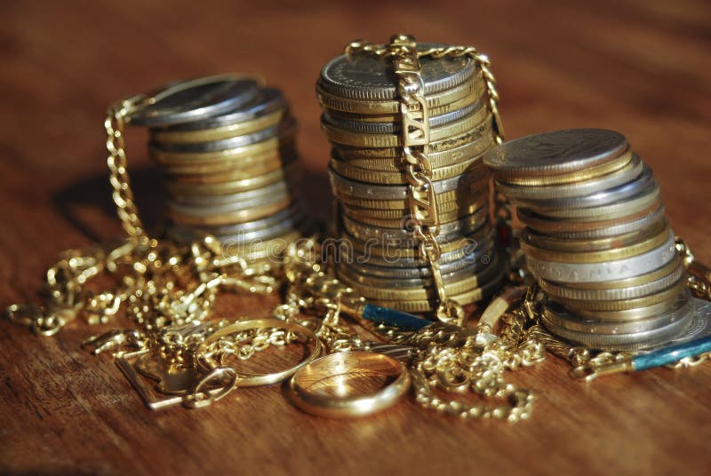 Riqueza foto de stock. Imagem de mercado, ouro, moeda - 24112808