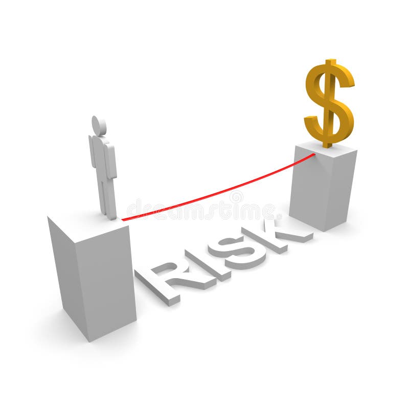 Rischio d'investimento illustrazione di stock. Illustrazione di ...