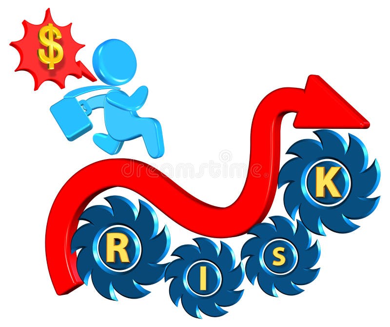 Rischio di investimento illustrazione di stock. Illustrazione di ...