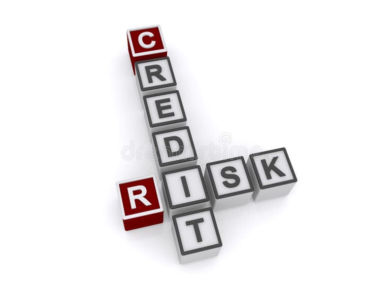 Rischio di credito illustrazione di stock. Illustrazione di lettere ...